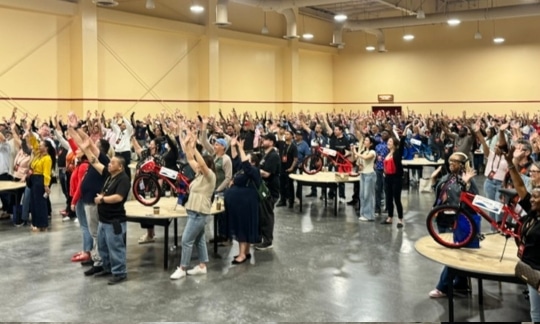 Fairfield 400 Person Build-A-Bike® Team Building Event in Vegas